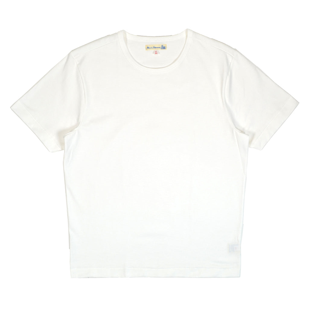MERZ B. SCHWANEN 2M15 STURDY JERSEY T-SHIRT 6.8OZ / SQ YD - 01 WHITE ...